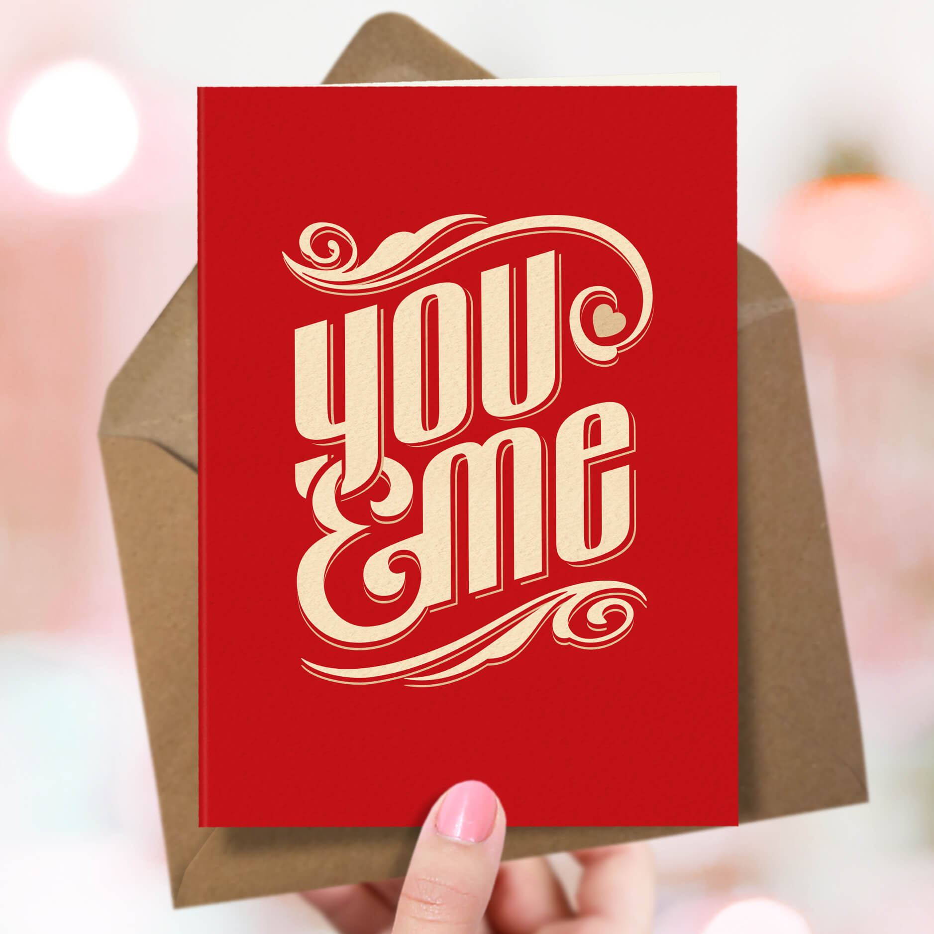Valentine’s Day Card - You And Me – The Typecast Gallery