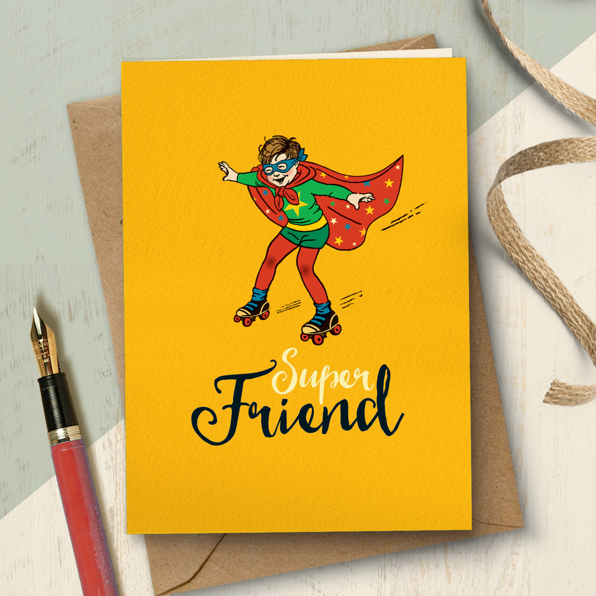 Friendship Card For A Super Friend – The Typecast Gallery