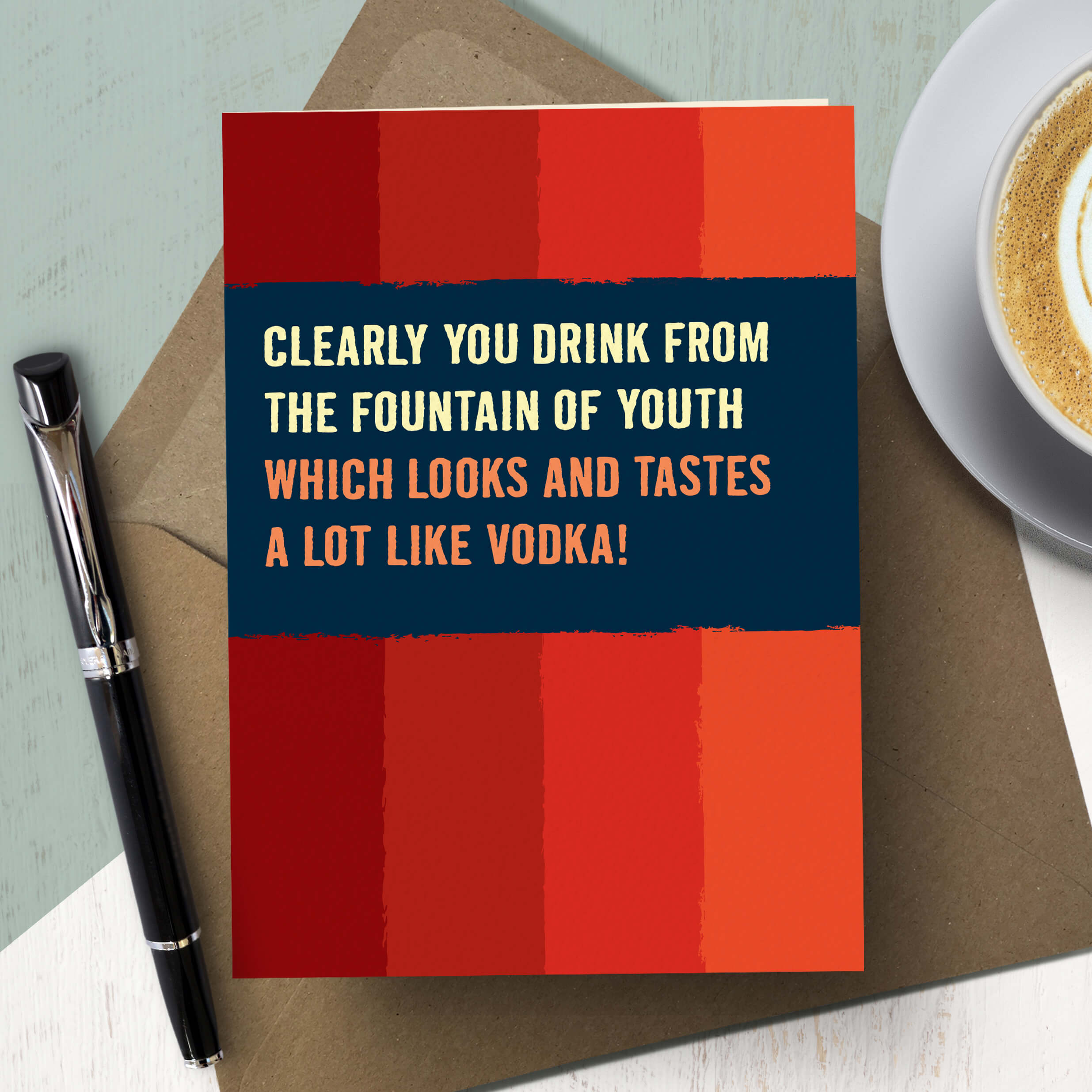 Vodka Lover’s Birthday Card – The Typecast Gallery