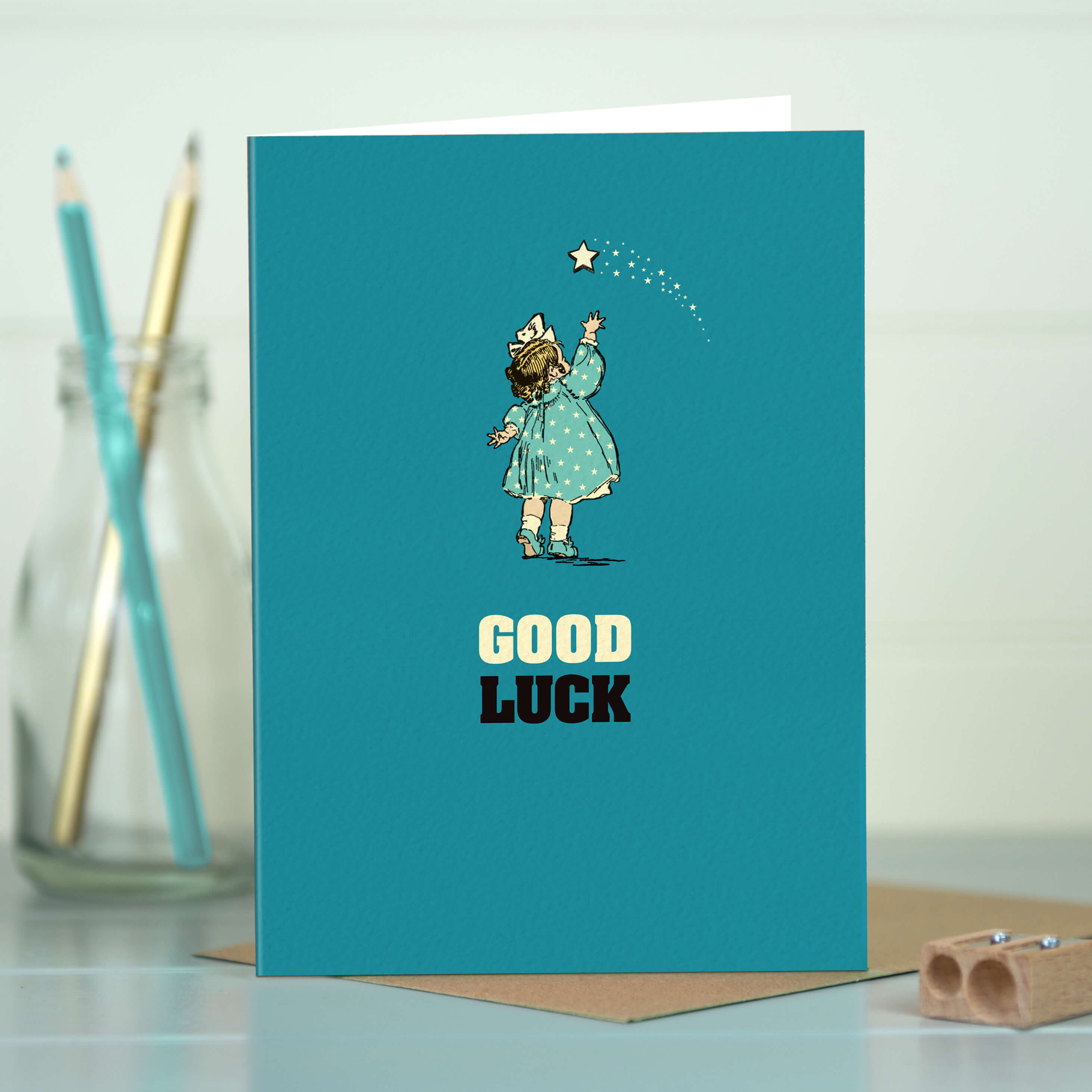 Good Luck Star Card – The Typecast Gallery
