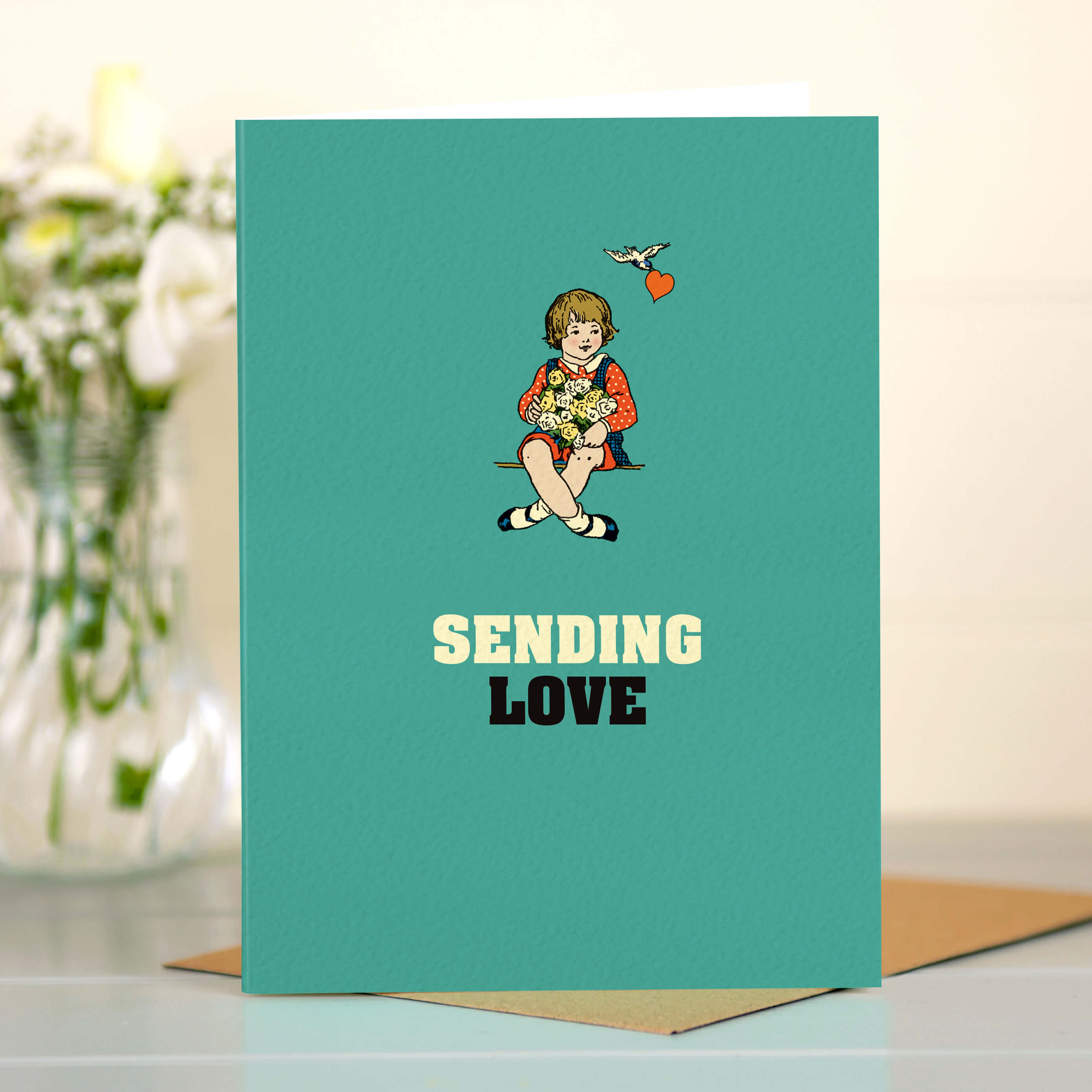 Sending Love And Friendship Card – The Typecast Gallery