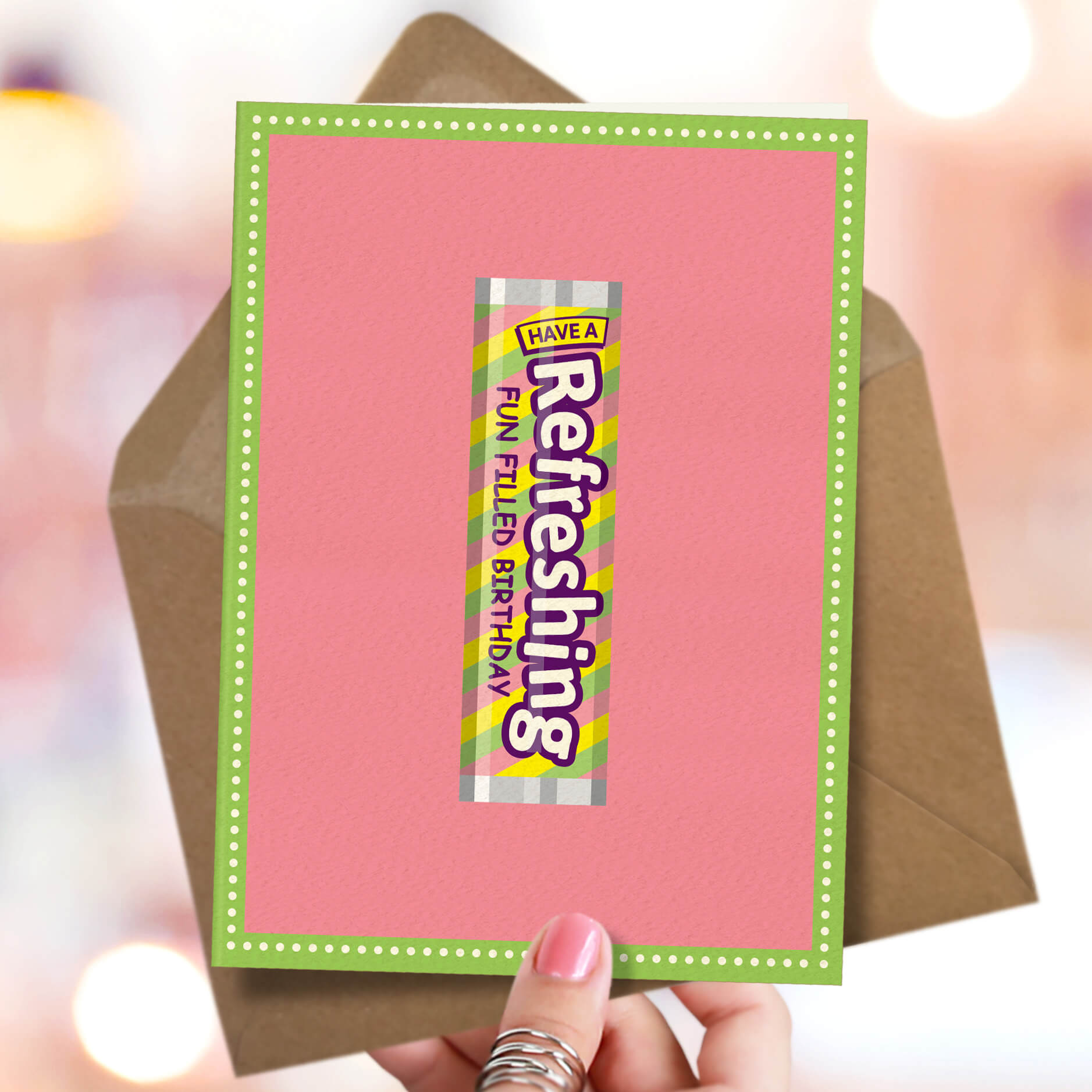 Funny Birthday Card - Refreshing Fun – The Typecast Gallery