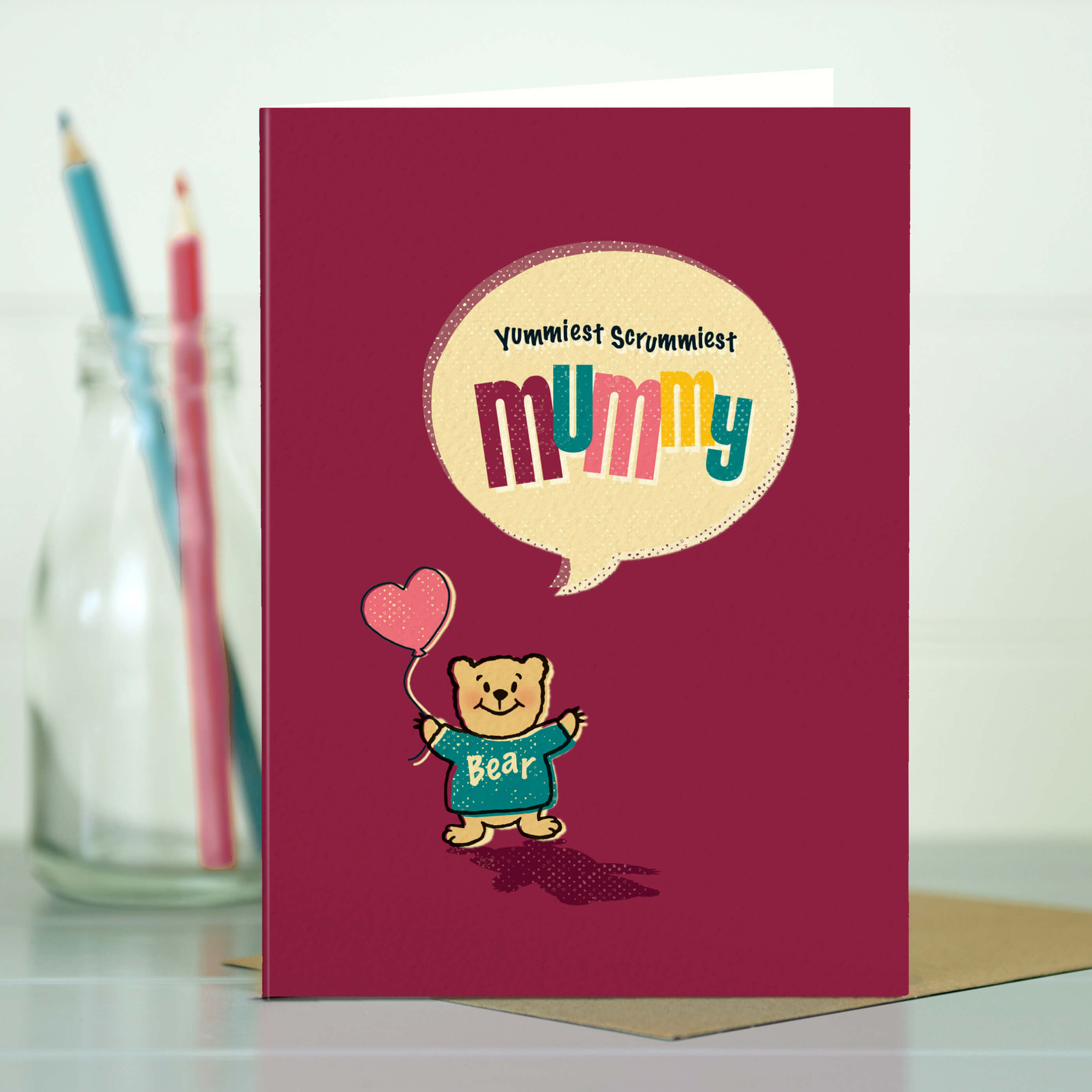 Cute Card For Mummy - Mummy Bear – The Typecast Gallery