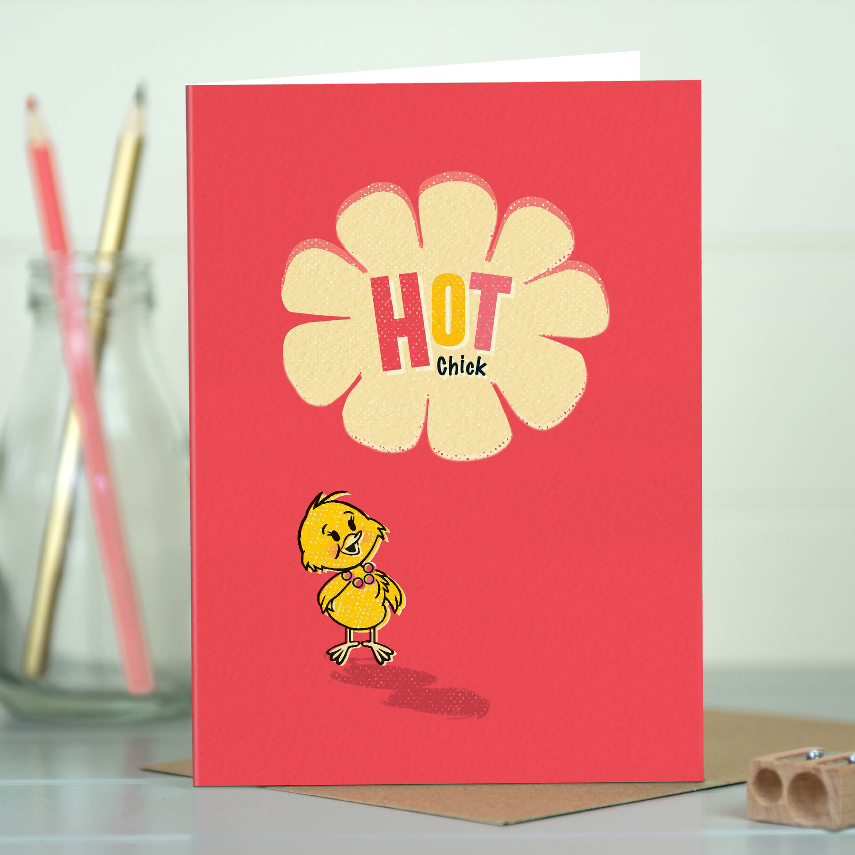 Cute Hot Chick Card – The Typecast Gallery