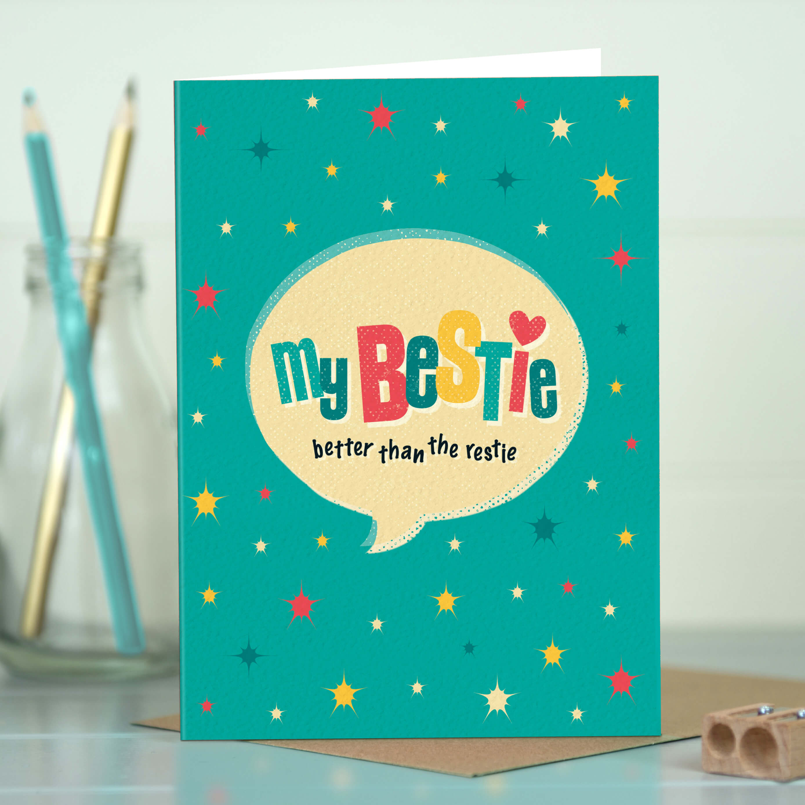 Best Friend Card - My Bestie – The Typecast Gallery