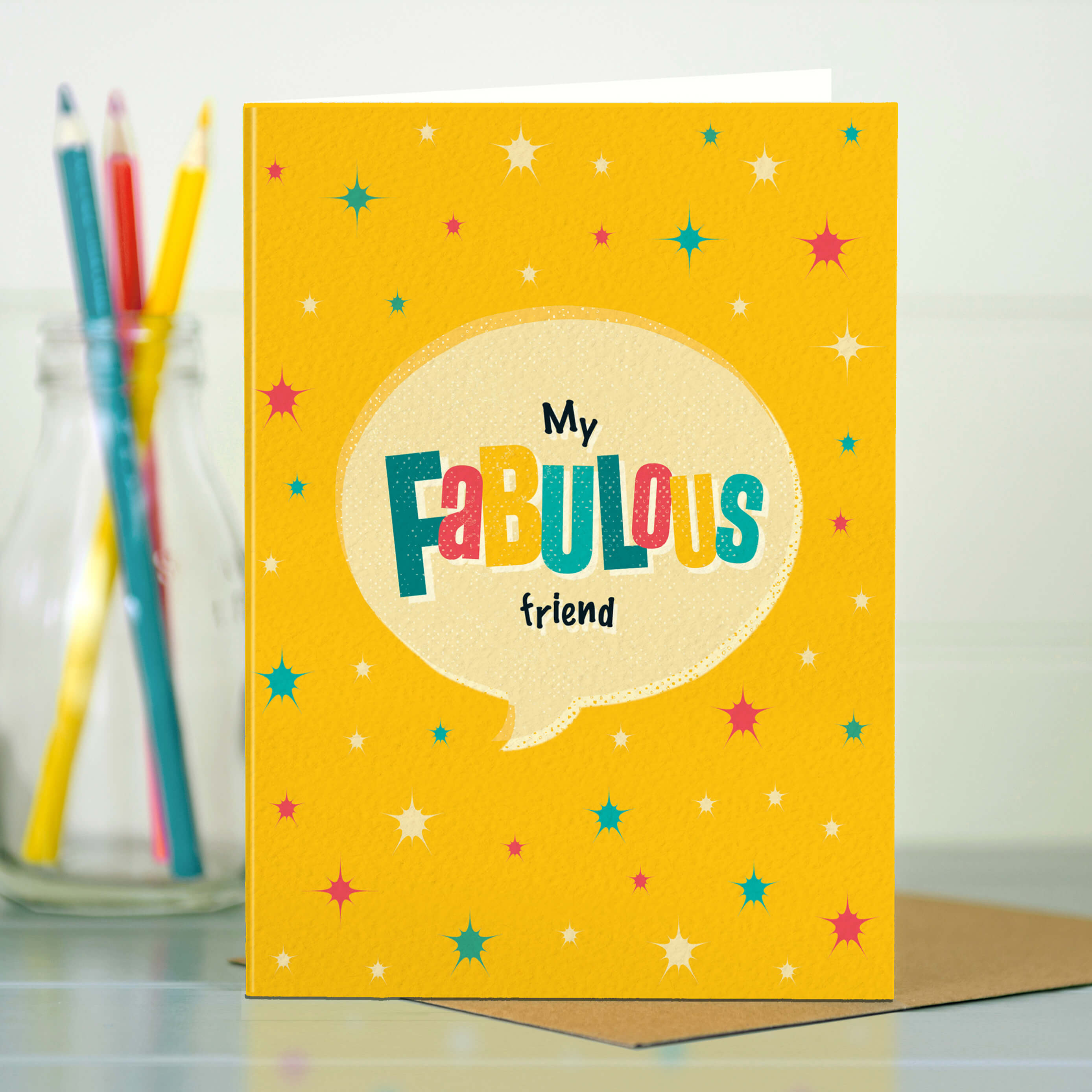 Friendship Card - My Fabulous Friend – The Typecast Gallery
