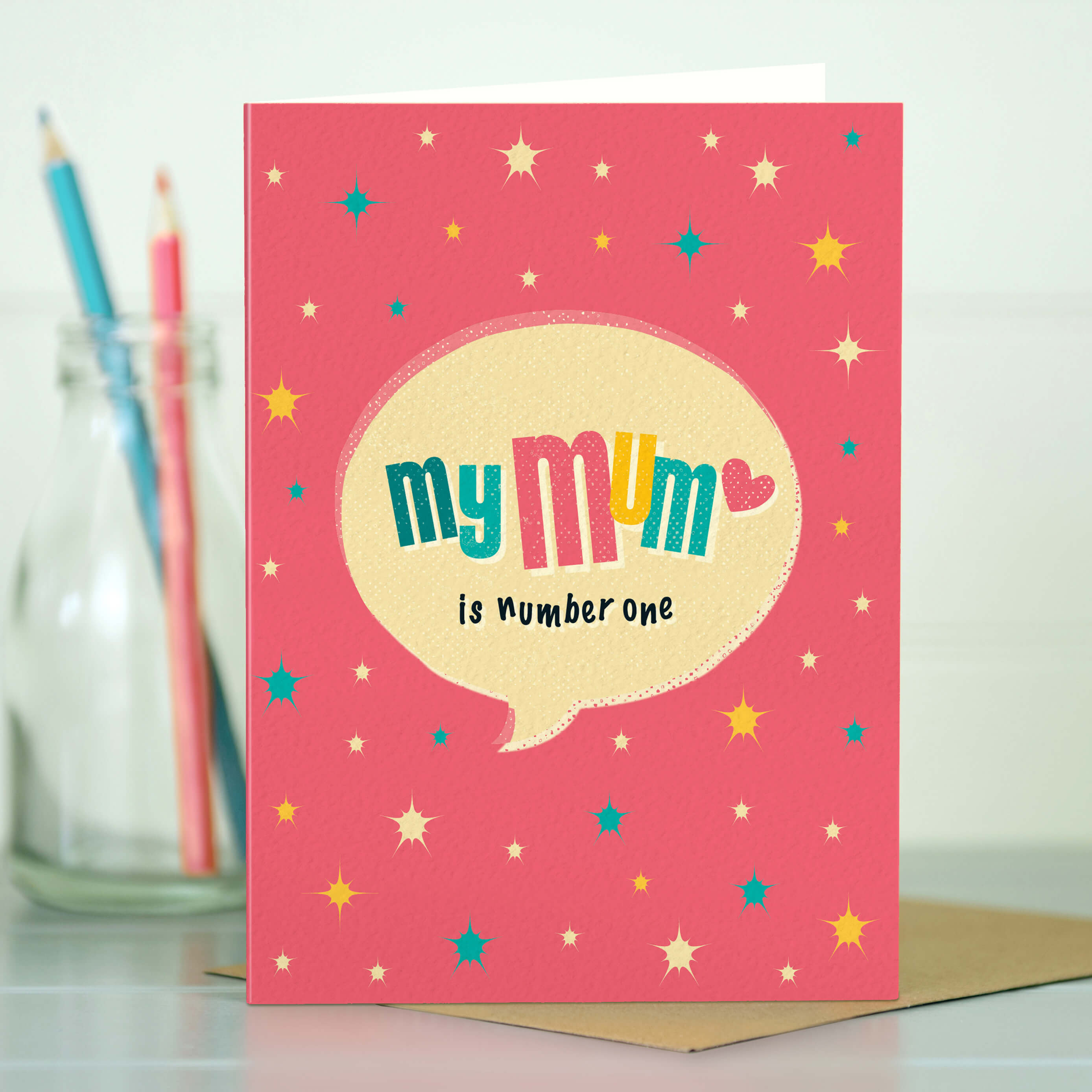 Number One Card For Mum – The Typecast Gallery